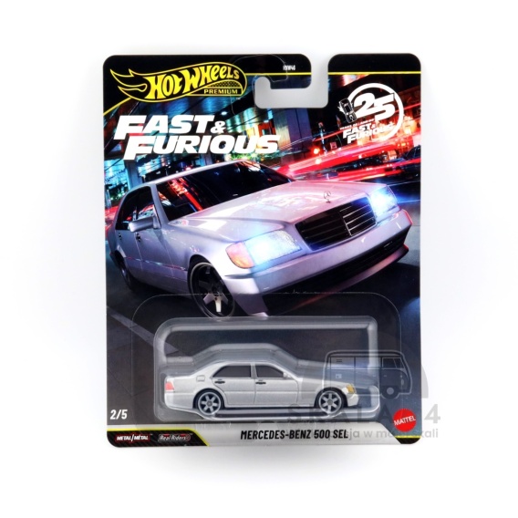 HOT WHEELS Premium Mercedes-Benz 500 SEL Fast & Furious JHW67 > HOT WHEELS